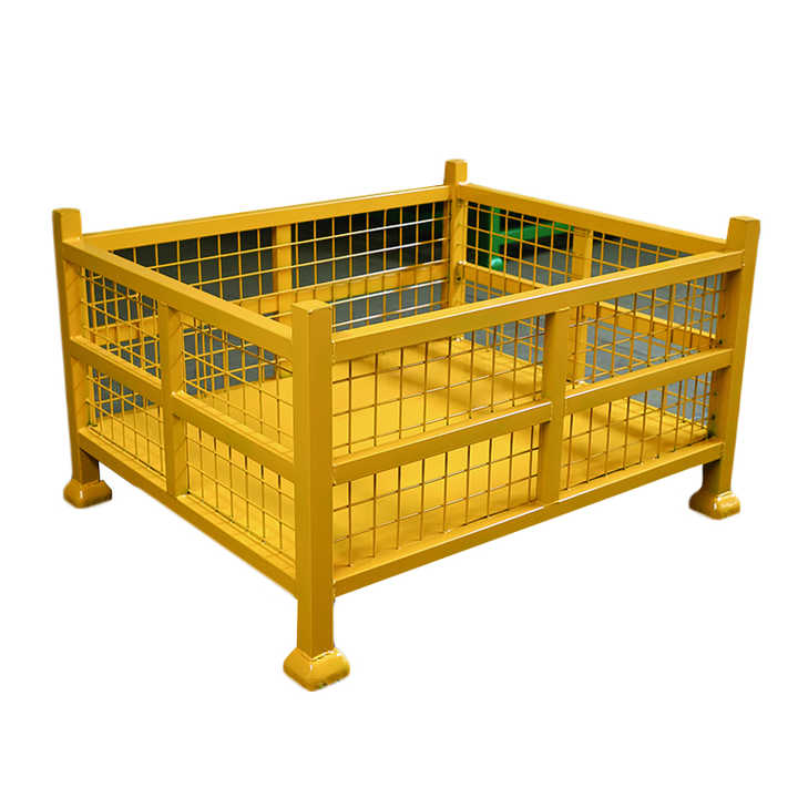 Durable & Stackable Wire Mesh Boxes for Warehouse Logistics