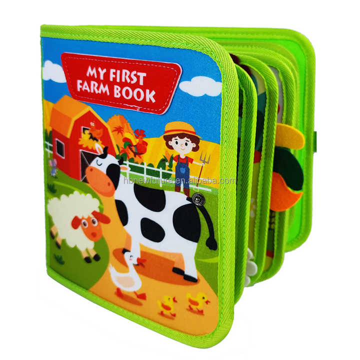 Montessori Toy - My First Farm Book for Preschool Learning