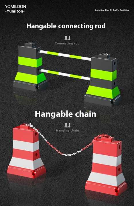 Flexible PE Isolation Road Guardrail Fence Traffic Barriers Anti ...