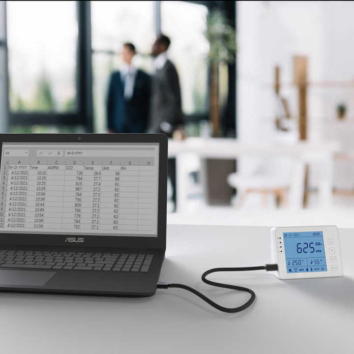 CO2 Meter Data logger with EXCEL Data Report Indoor Air Quality CO2 ...