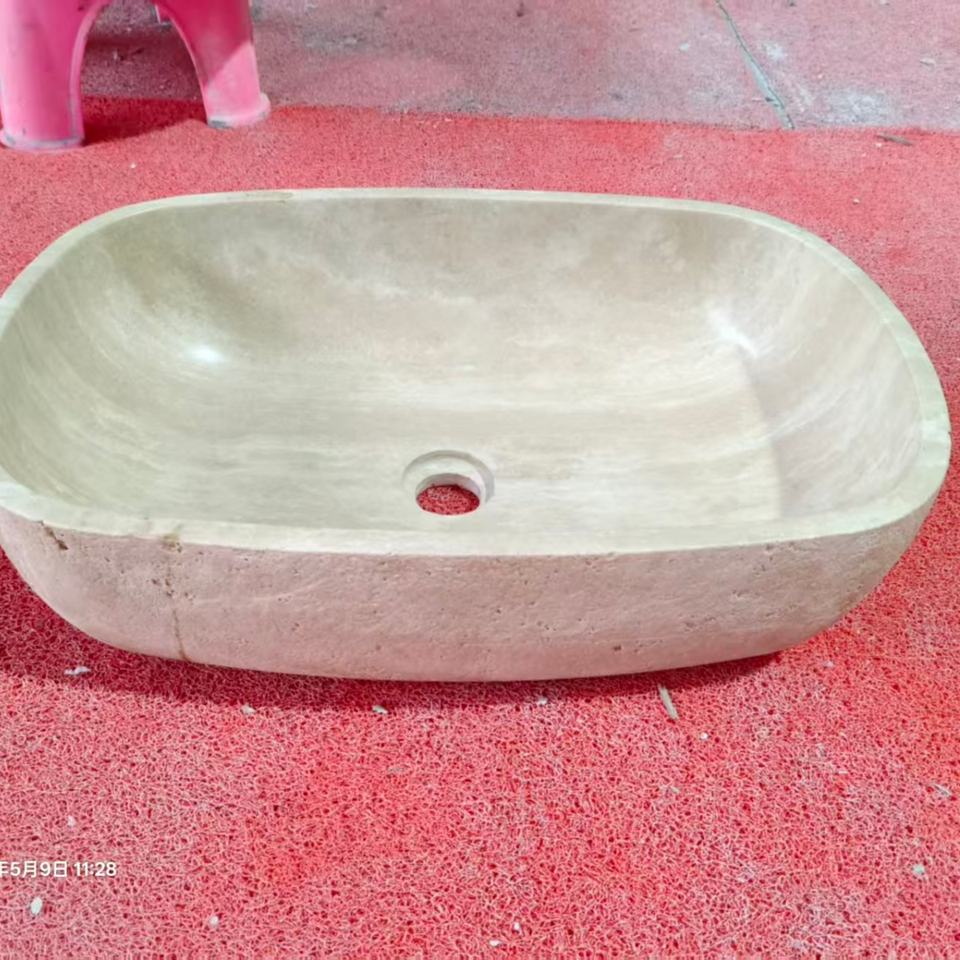 Natural Modern Travertine Marble Stone Rectangle Shape Polished ...