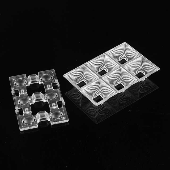 LED Optics Multi-Lens Arrays 2X3 for Panel Light 85° Anti-Glare PC Led ...