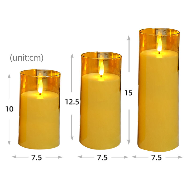 Flameless LED Candles for Wedding Holiday Decor Battery Operated ...