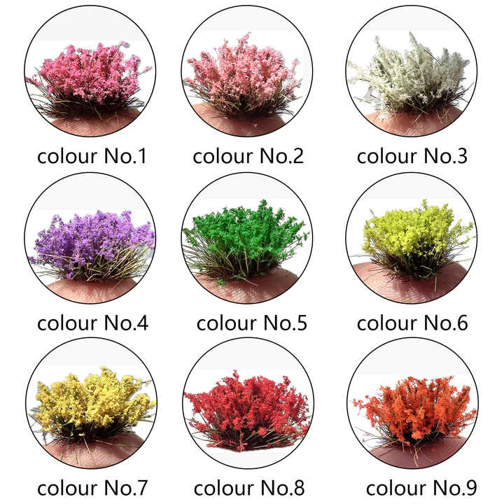 8mm 32 Mini Round Flower Cluster Pot Landscaping Small Ornament Rockery ...
