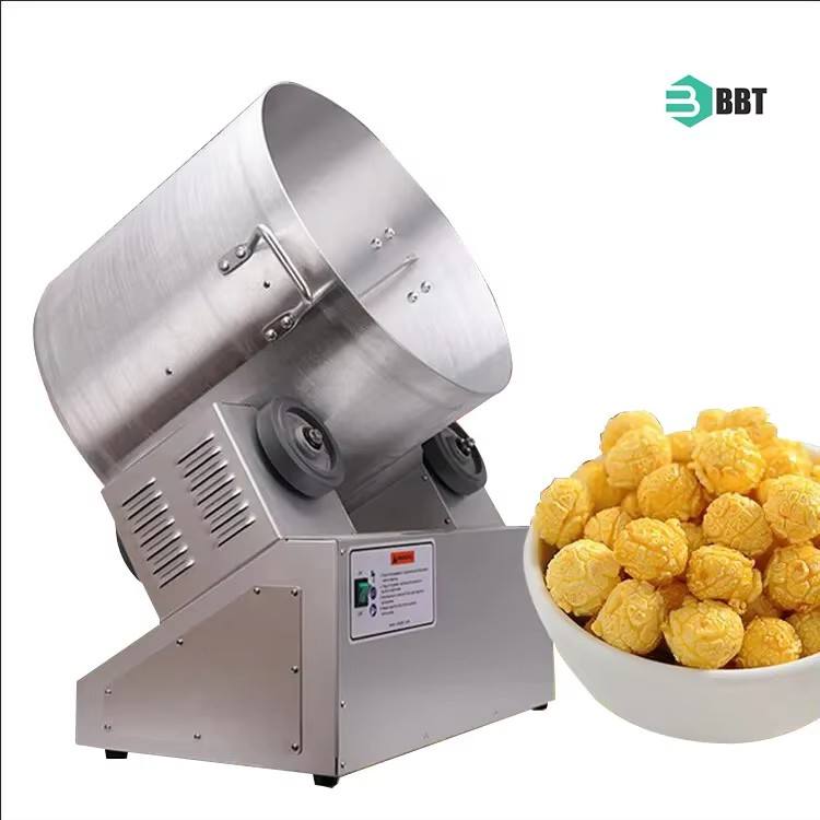 Industrial Popcorn Breading Machine Semi-auto Seasoning Coating Mixer ...