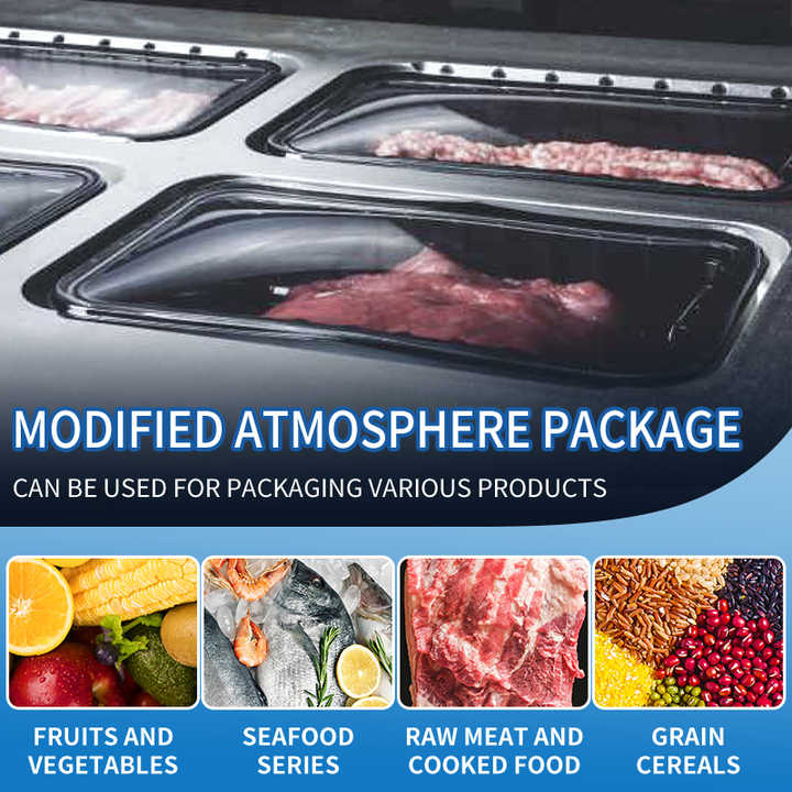 MAP Tray Sealer Machine for Food Packaging & Vacuum Sealing - OEM