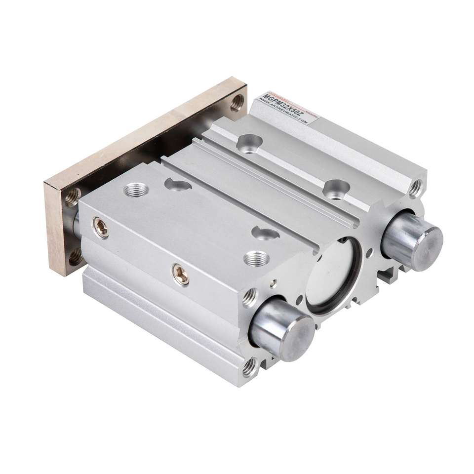 MGPM Twin-guide Double Acting Aluminum Piston Air Pneumatic Cylinders ...