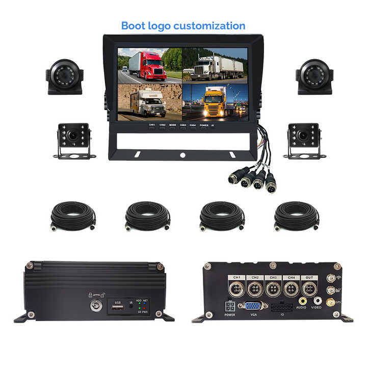 Custom 1080P Mobile Bus Truck Car Camera DVR 4 8 Channel Recorder HD ...