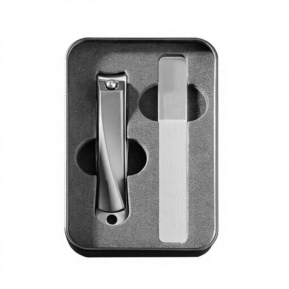 2-Piece Universal Straight Nail Clippers Wide Jaw Opening Bright Nail ...