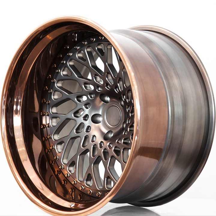 Customized Wheel Brushed Bronze Polished Forged Wheels