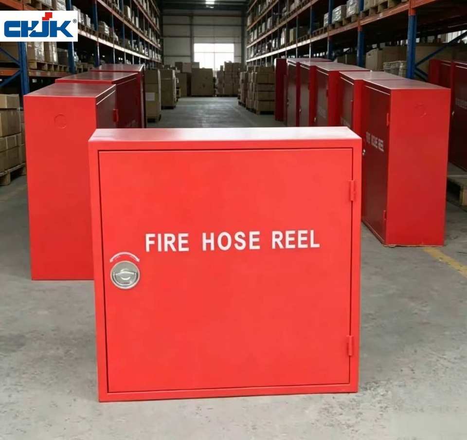 Fire Hose Reel Storage Cabinet with Lock Carbon Steel 780*750*250mm ...