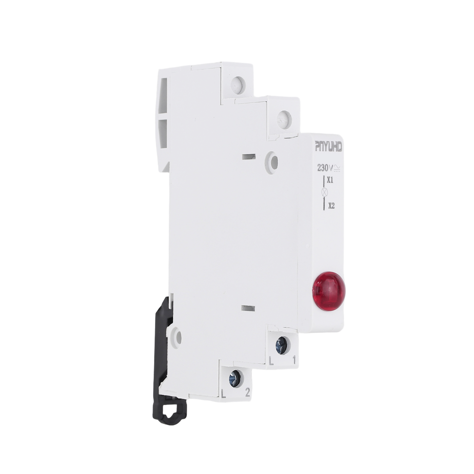 DIN Rail Screw Terminal LED Indicator Light Modular Circuit 9mm Ultra ...
