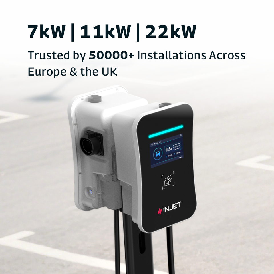 INJET New Smart AC EV Charging Station 7KW 11KW 22KW EVSE CE Type 2 ...