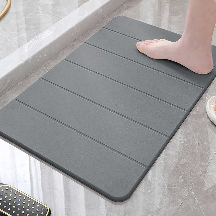 Fast Drying Bathroom Shower Mats with Diatomite Absorbent