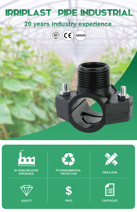 IRRIPLAST Irrigation agricole PP raccords de Compression PN10 ISO17885 ...