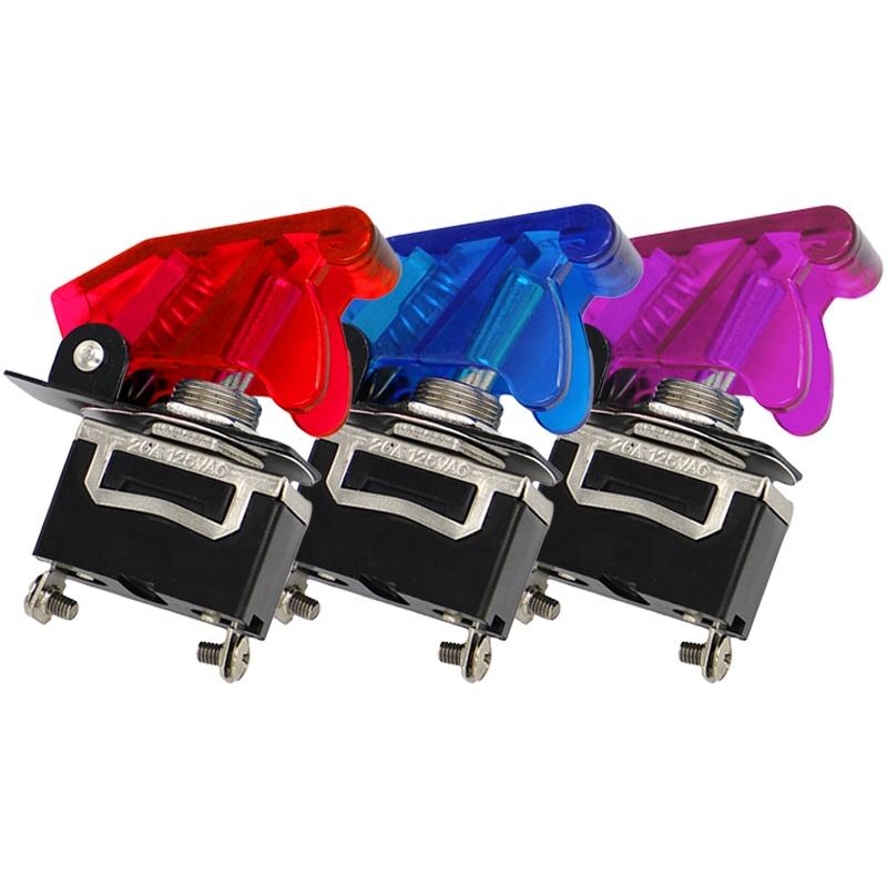 Heavy Duty Aircraft Toggle Switch with Safety Cover Guard