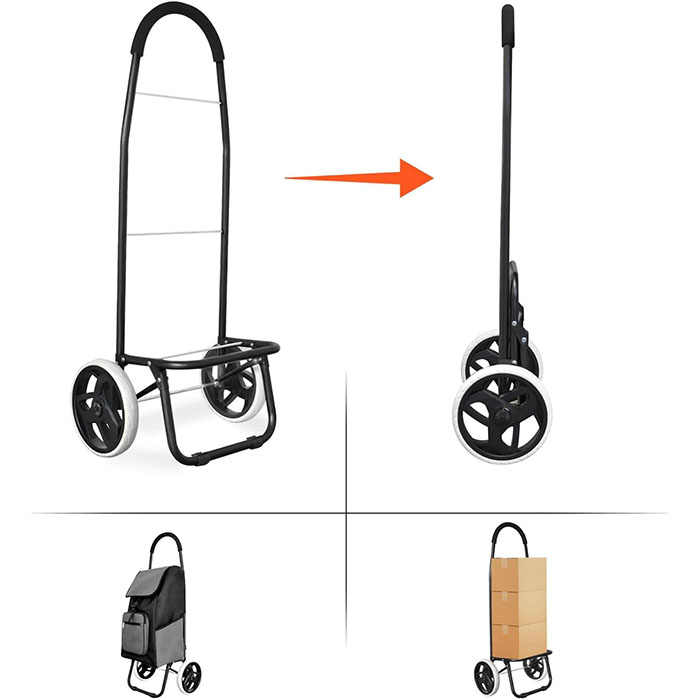 Foldable Shopping Trolley Large Shopping Trolley with Silent Wheels ...
