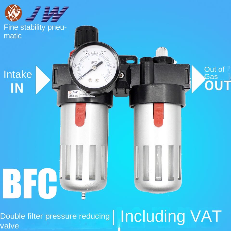 Pneumatic Pressure Reducing Valve Filter Air Source Treatment Unit BFR ...