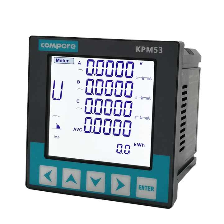 3 Phase RS485 Programmable Power Quality Analyzer Digital Monitoring ...