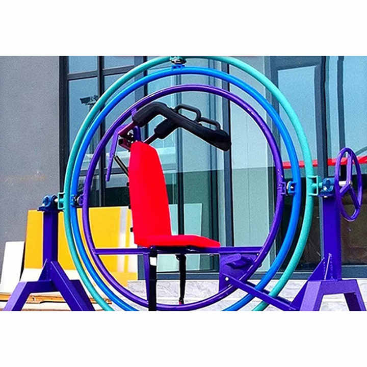 Portable Carnival Rides 6 Seats Human Gyroscope Customized Kids Games ...