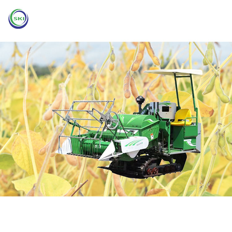 Self Walking Rice Cutter Harvester Machine Soybeans Reaper Wheat Bean ...