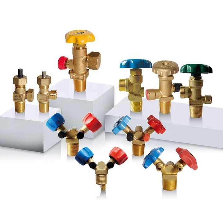 QF-2D Brass Oxygen Cylinder Valve High Pressure Industrial Gas Valve ...