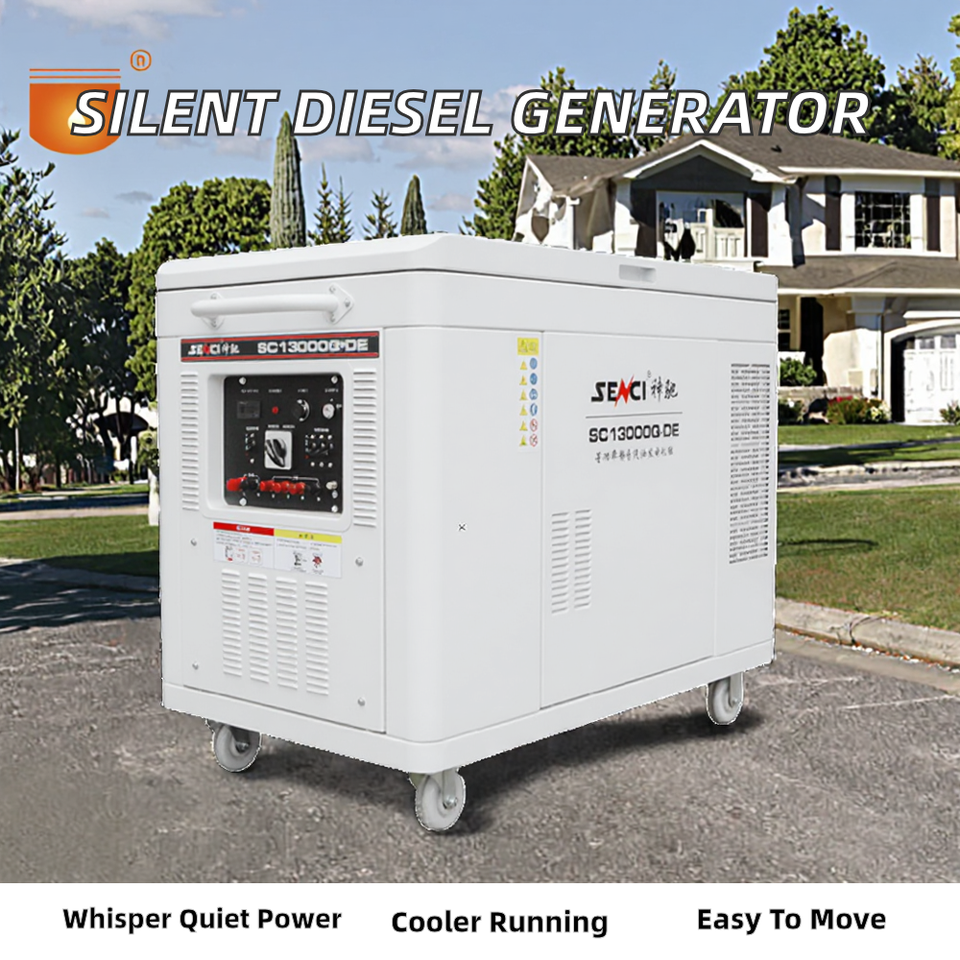 Super Silent Diesel Generator 10kw 10kva Generator Water Cooling ...