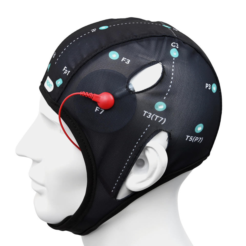 EEG Cap Kit 10 20 System - 19 Channel Electrode Placement