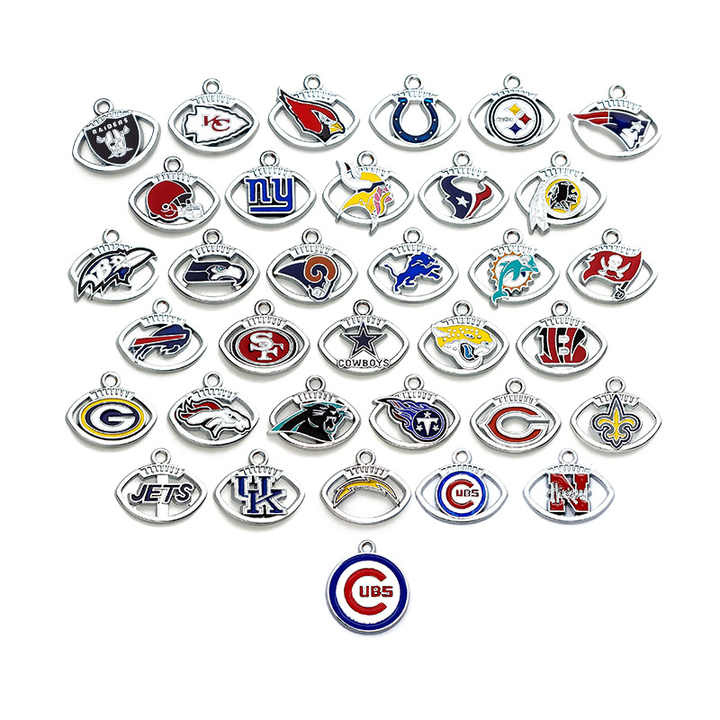 NFL Team Pendants - Unique Sports Charms for DIY Jewelry