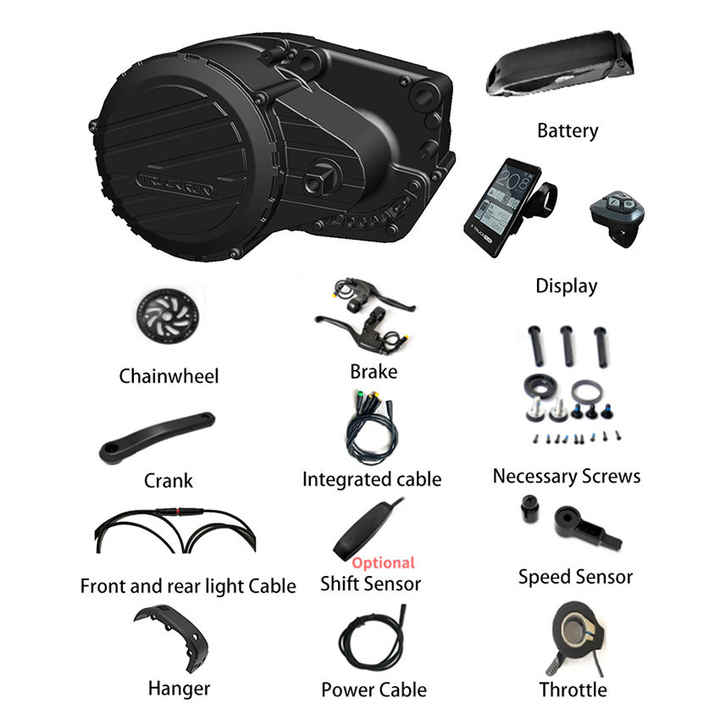 Truck Run M09 1000W 48V Brushless Mid Drive Motor Kit for Tricycle ...