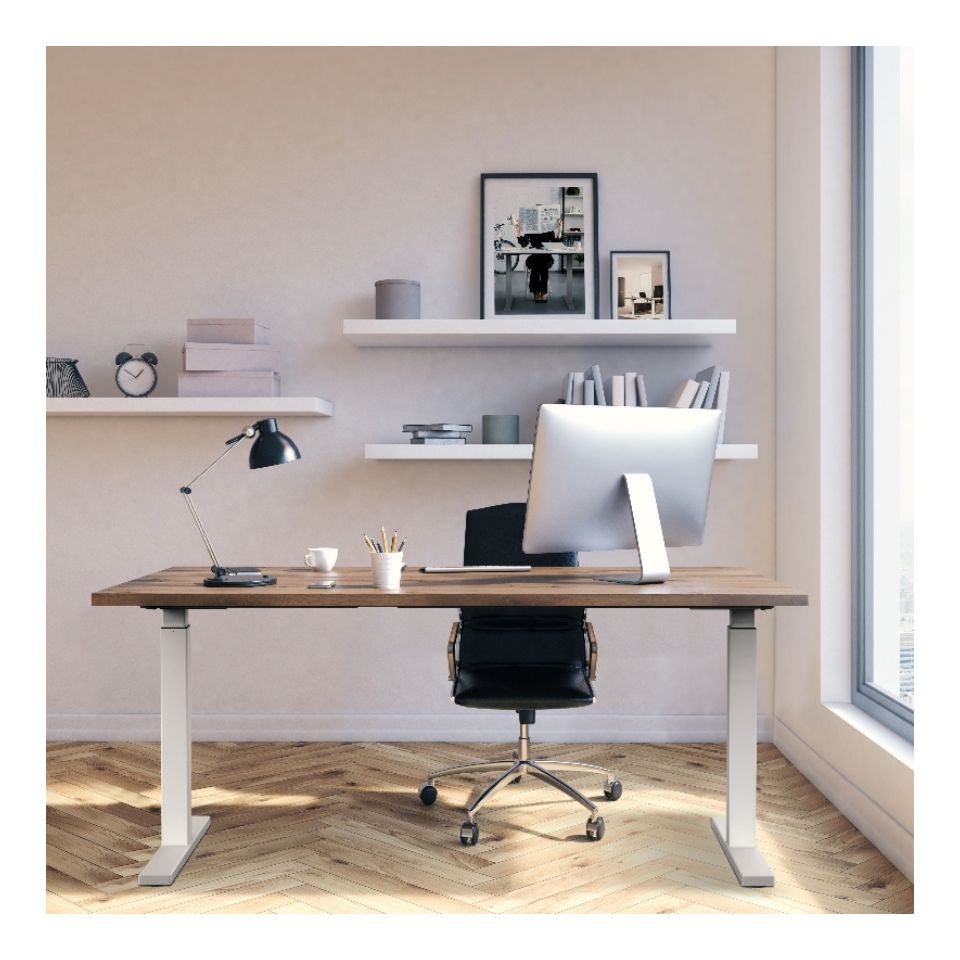 ZGO Dual Monitor Ergonomic Adjustable Modern Extendable Foldable Home ...