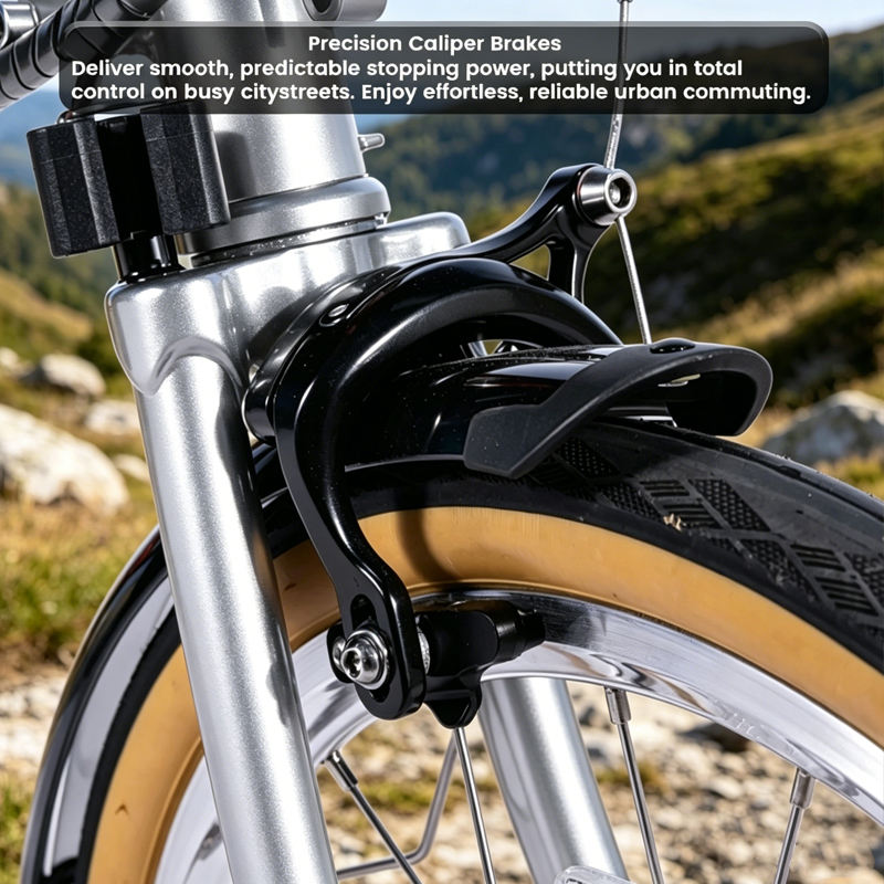 16 Inch Compact Tri Fold Bicycle 7 Speed Chromoly Steel Frame ...