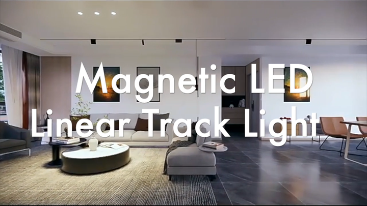 Indoor Ceiling Recessed Magnet Rail System - 48V LED Track
