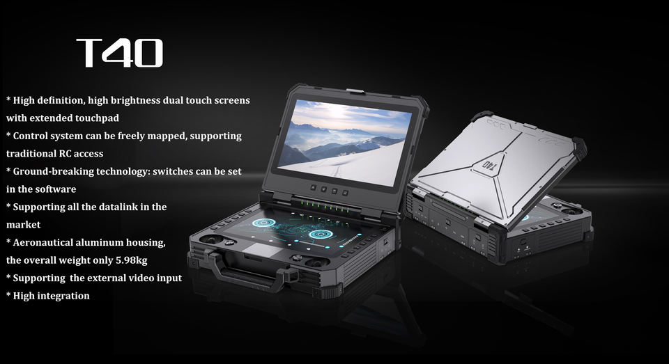 T40 Ground Station: 13.3" Drone GCS with 128GB SSD, Intel i7, WiFi ...