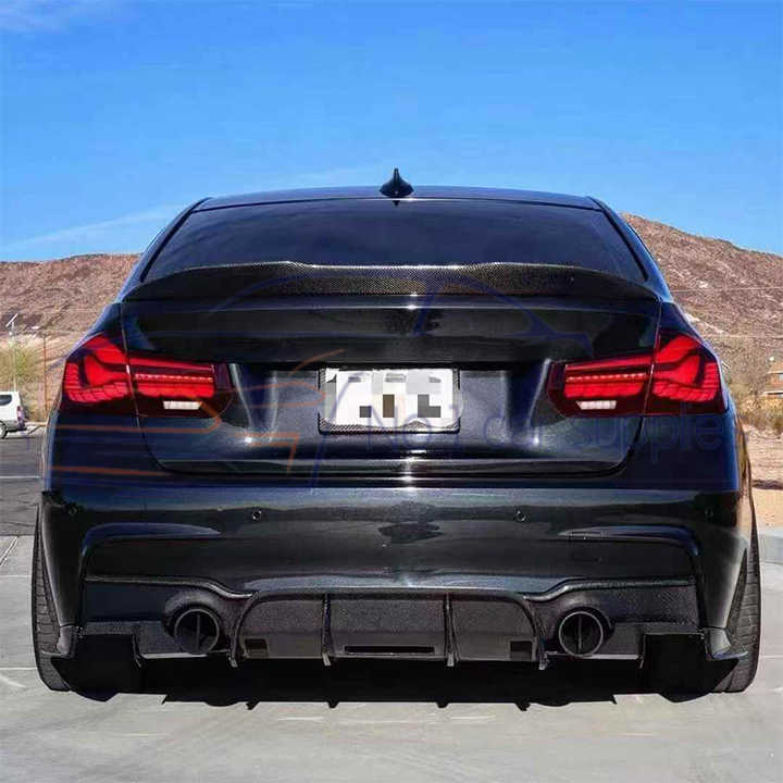 F30 Carbon Fiber Diffuser For 3 Series F F35 Rear Lip M Tech GEEX Style