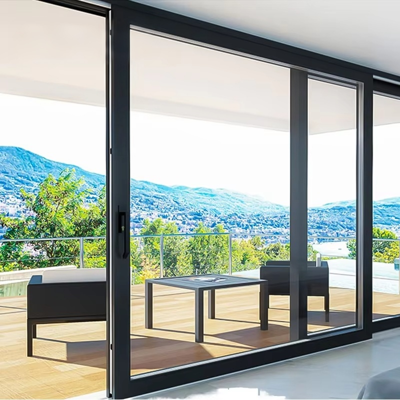 Custom Size Tempered Glass Sliding Door Aluminum Slide Doors for Patio ...