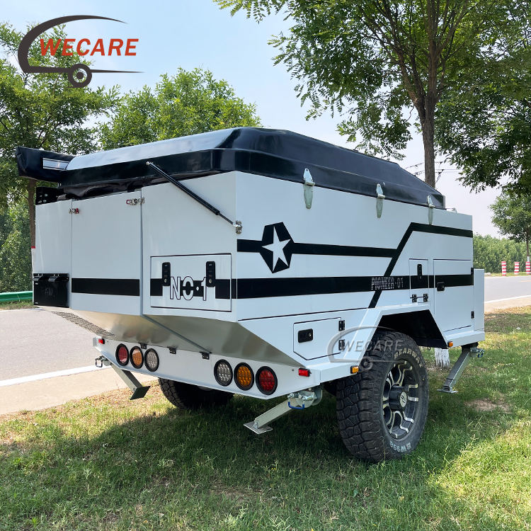 WECARE Small Caravan Mobile Travel Trailers Camping Tent Camper Trailer ...
