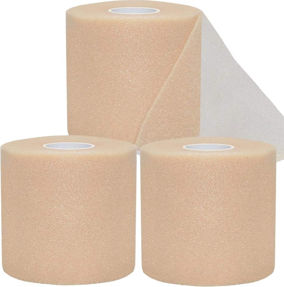 Athletic Pre-Wrap Tape and Prewrap Headbands Sports Foam Underwraps for ...