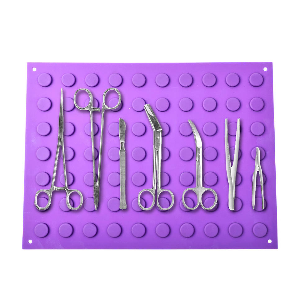 Custom Brand logo Autoclaveable Magnetic Silicone Mat for Surgical ...