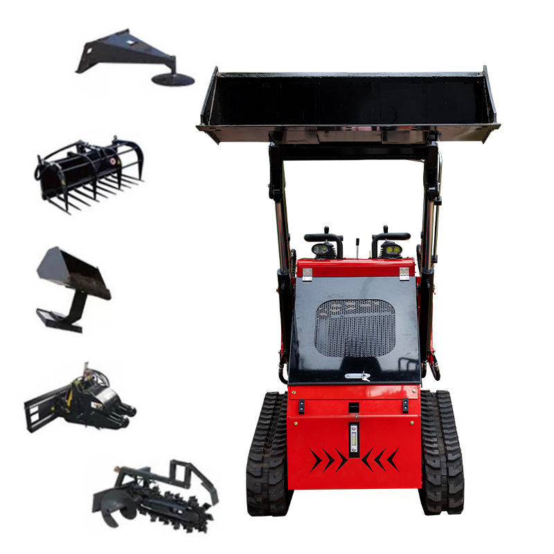 China Mini Diesel Skid Steer Multi Functional Skid Sliding Loader Small ...