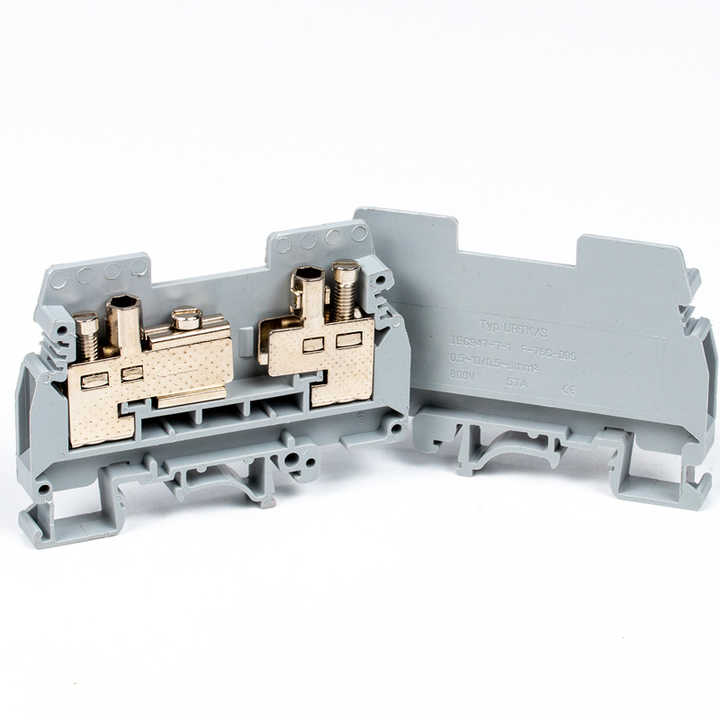 Factory supply URTKS test screw DIN rail terminal block 0.2-6mm2 curren ...