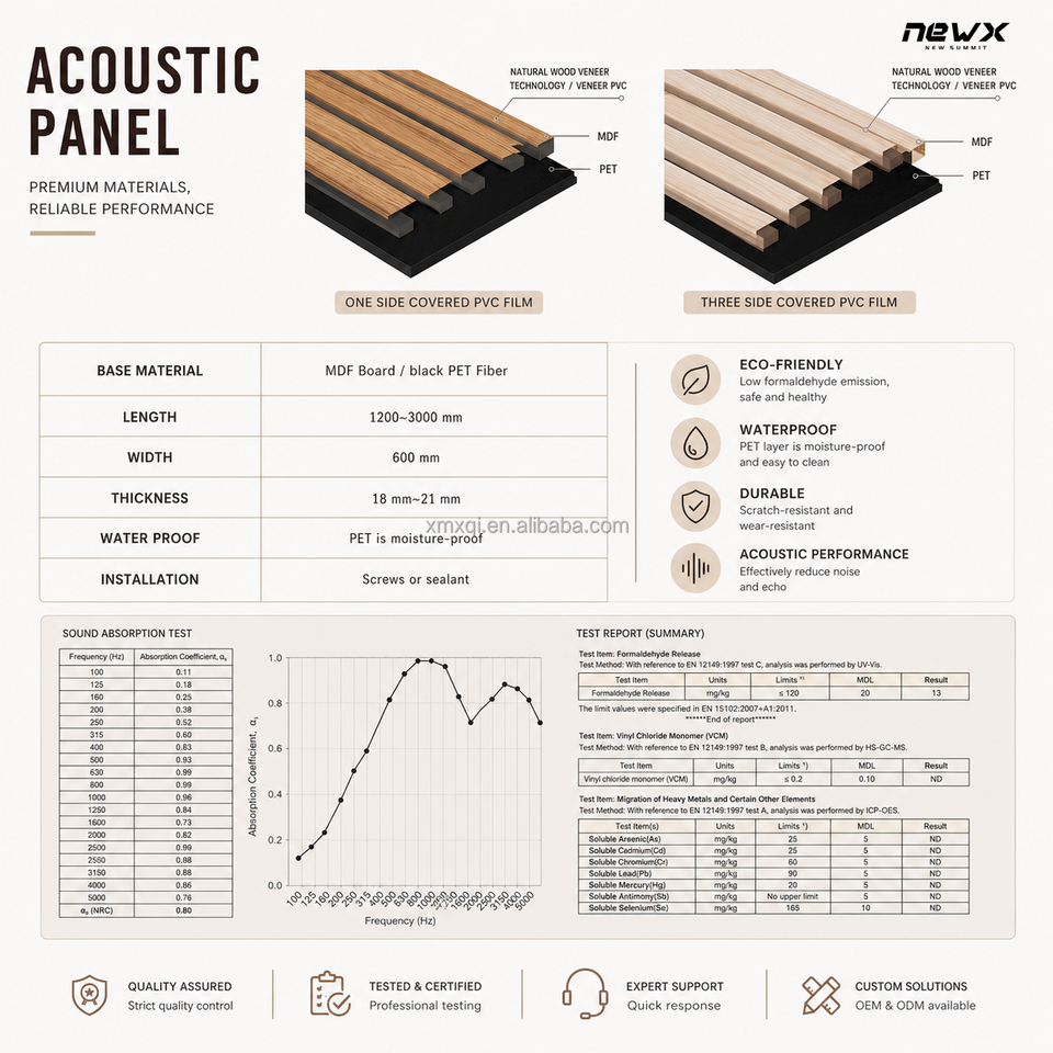 Acoustic Panel Soundproofing PET Felt Acoustic Panel Wall Covering Eco ...