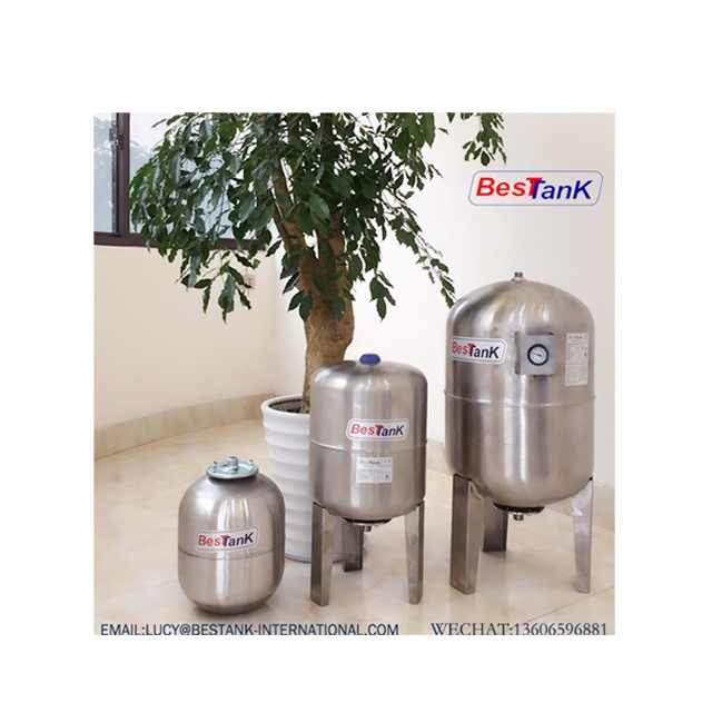BESTANK 2-100llt Vertical Stainless Steel Pressure Tank
