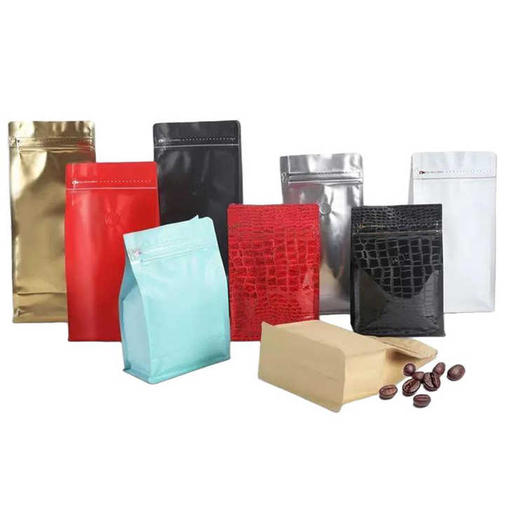 Matte and Glossy Finish PET Coffee Bag Plastic One-Way Degassing Valve ...