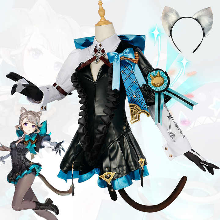 Genshin Impact Character Cosplay Suits Fontaine Lynette Cos Costume ...
