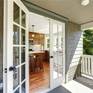 Design Double Leaf Door with Glass | Modern Security