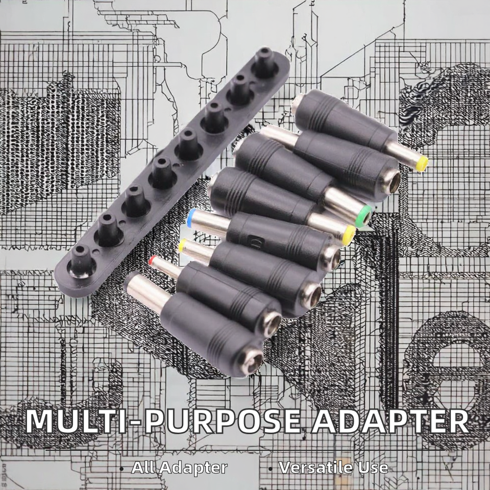 Universal 1P DC Power Adapter Multi-Purpose 5.5*2.1mm Female to Male ...
