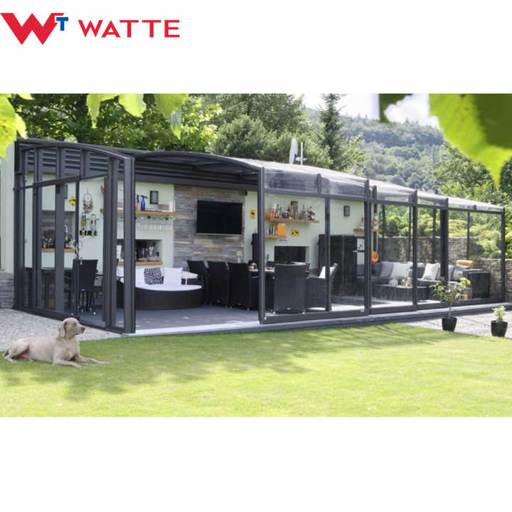Custom Movable Foldable Aluminium Glass House Outdoor