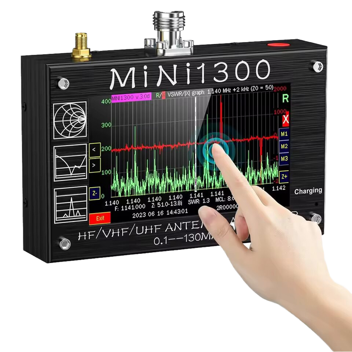 2025 Upgraded Mini1300 Portable Radio Analyzer 0.1-1300MHz Vector ...