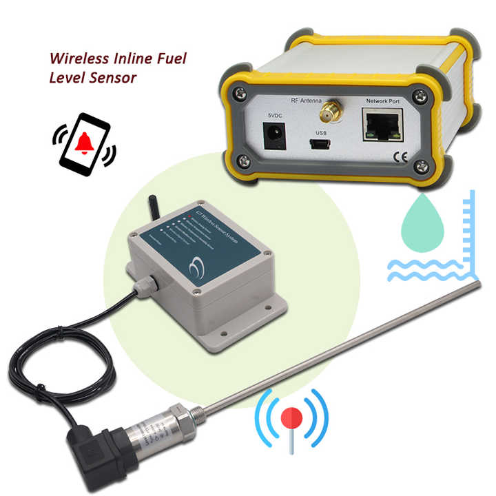 Pressure Liquid Fluid Level Transmitter Sensor Digital Alarm Input Smart Wireless Inline Fuel ...